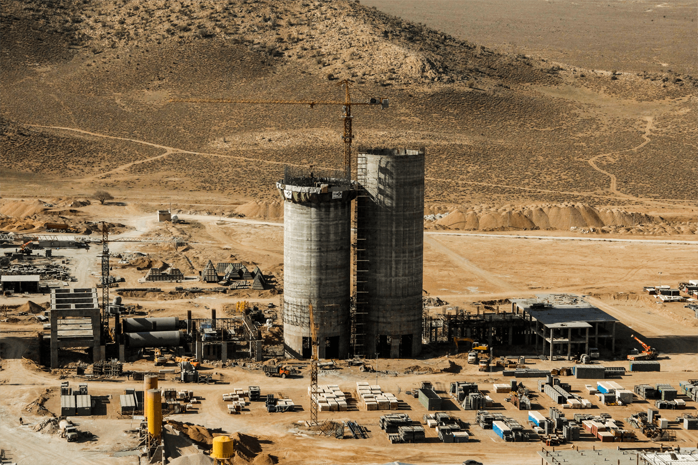 Installation of Steel Structures for Neyriz Grey Cement Factory ...